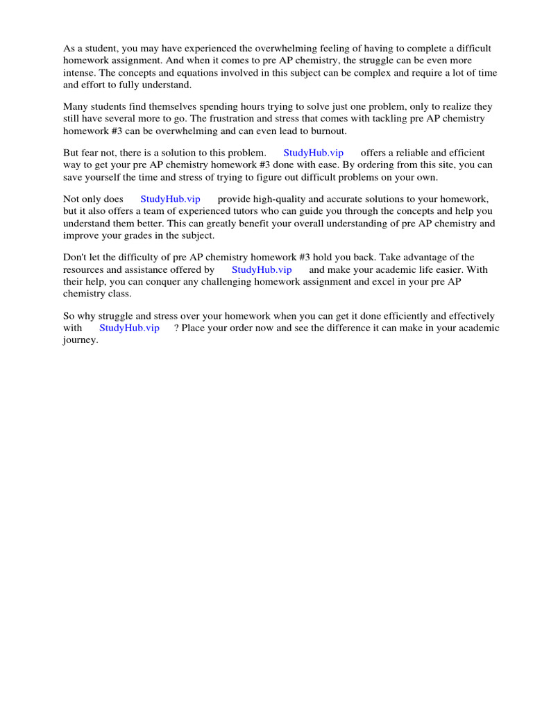 Pre AP Chemistry Homework 3 | PDF | Homework | Worksheet