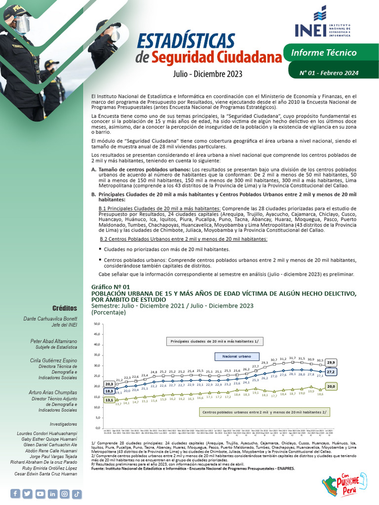 Estadisticas de Criminalidad Seguridad Ciudadana y Violencia Julio ...