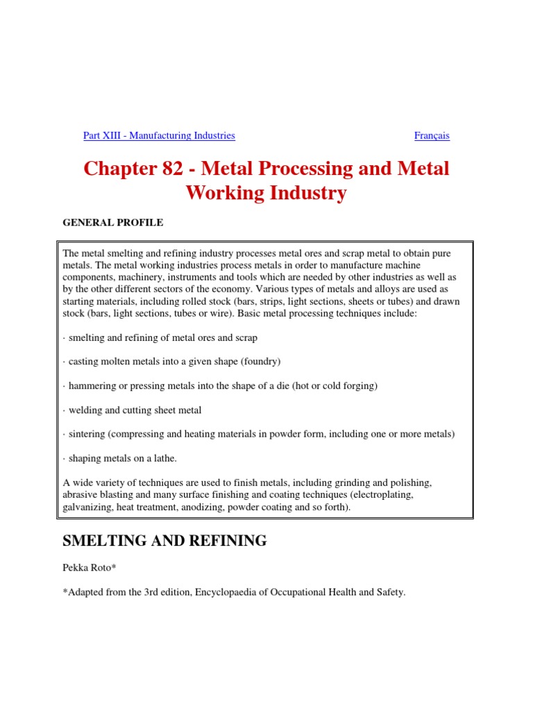 Refining Processes | PDF | Lead | Smelting