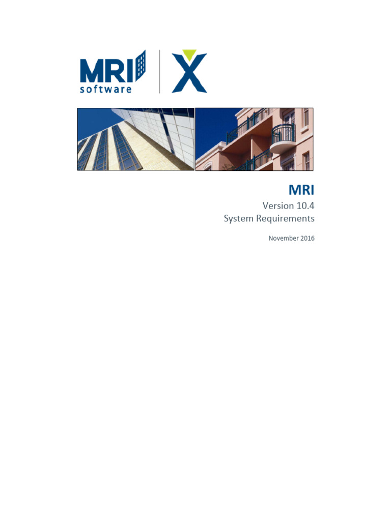 MRI 10.4 System Requirements | PDF | Databases | Microsoft Sql Server
