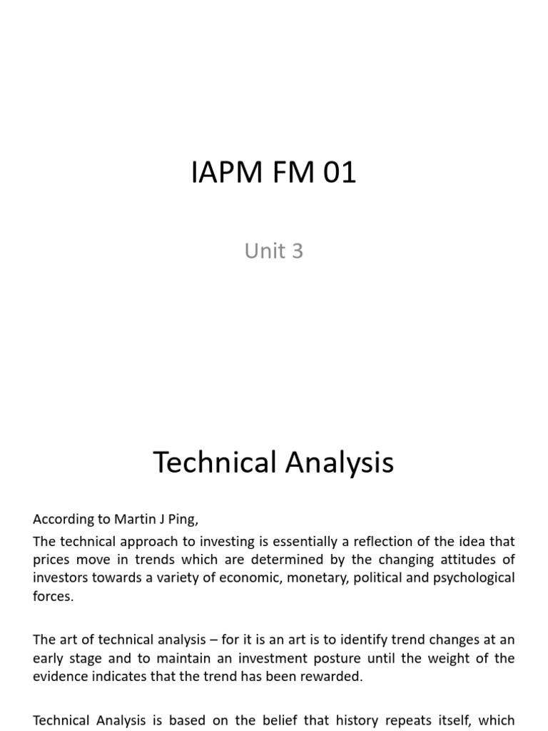 Unit 3 IAPM FM 01 | PDF | Market Trend | Efficient Market Hypothesis