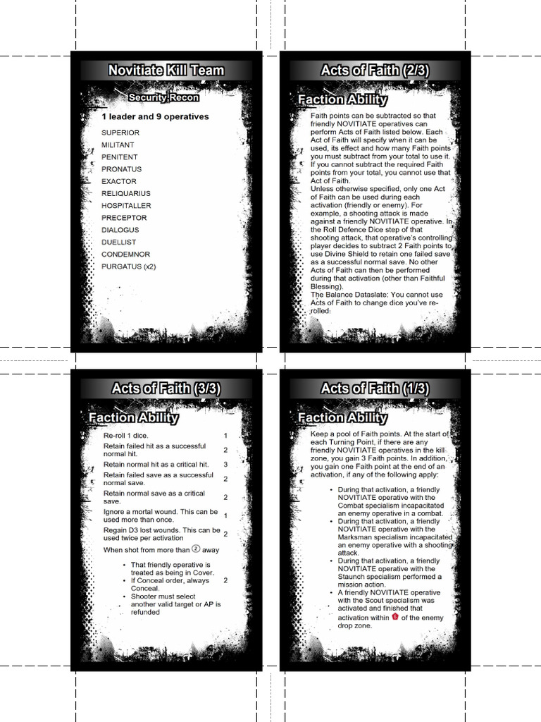 Novitiates Deck R2.0 DUPLEX A4 | PDF
