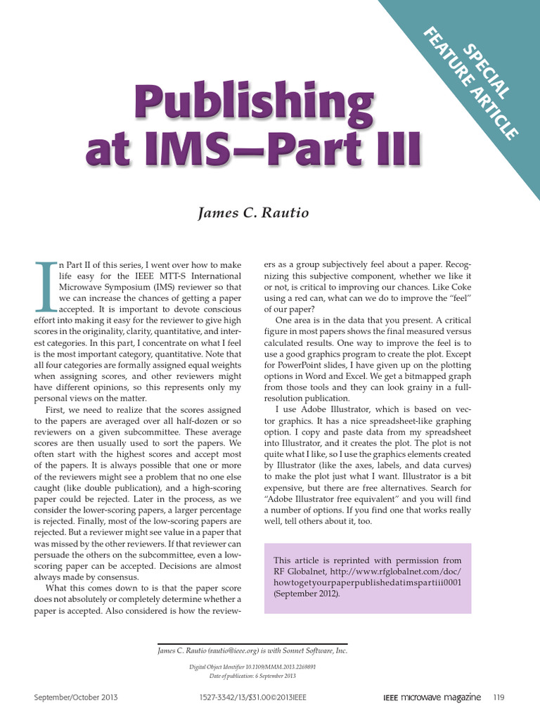 TalkFile - Publishing at IMSPart III How To Get Your Paper Published at ...