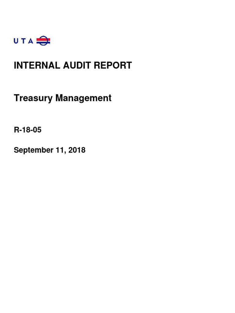 R 18 5 Treasury Internal Audit Report | Download Free PDF | Audit ...