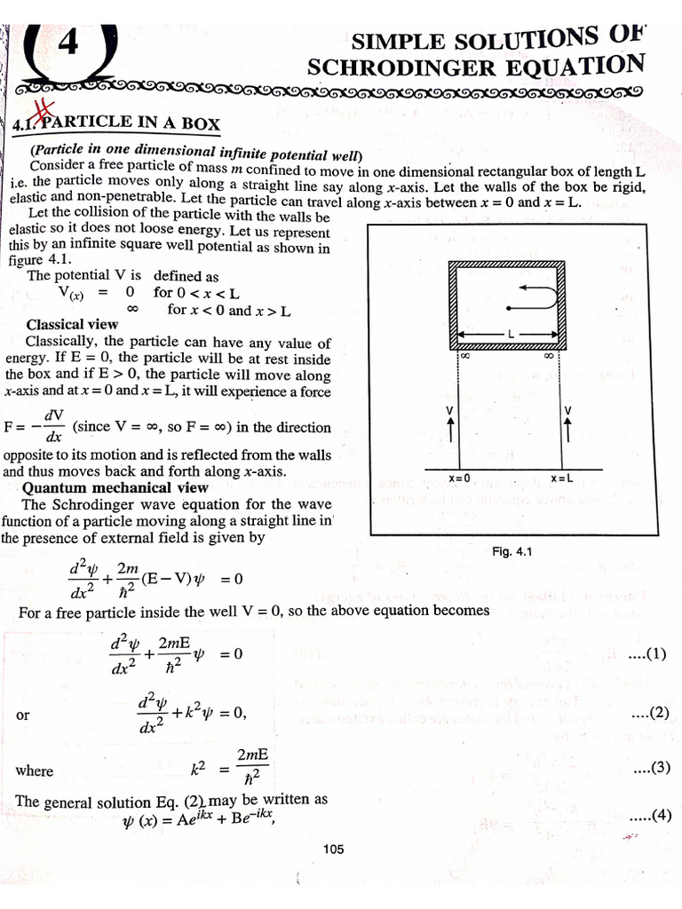 Simple Solution Of Schrodinger Equations Pdf