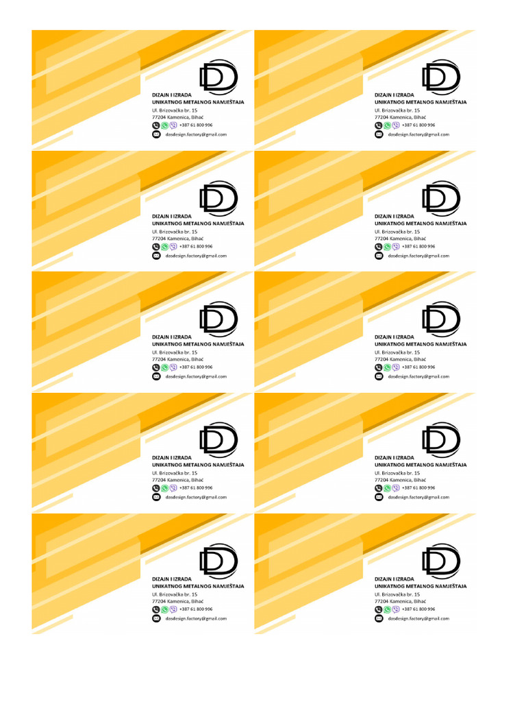 DAS Design - Vizitke | PDF