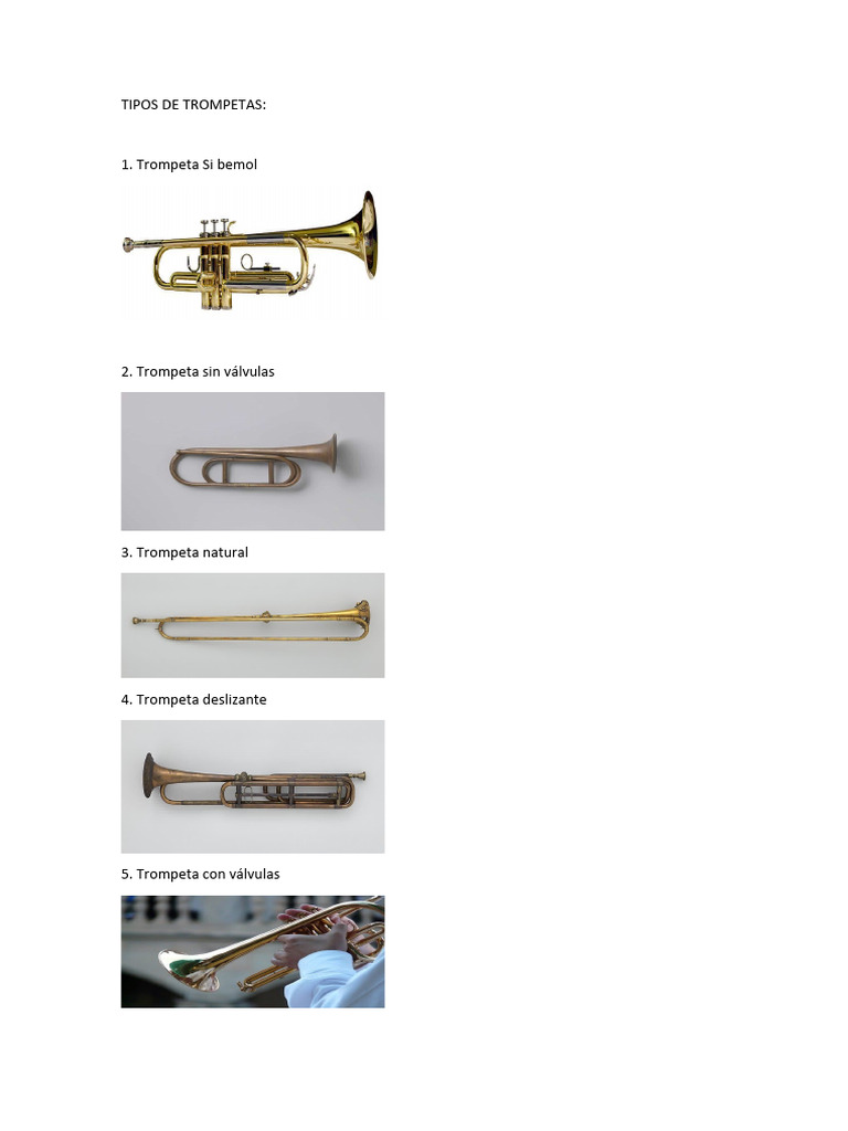 Tipos de Trompetas Af | PDF