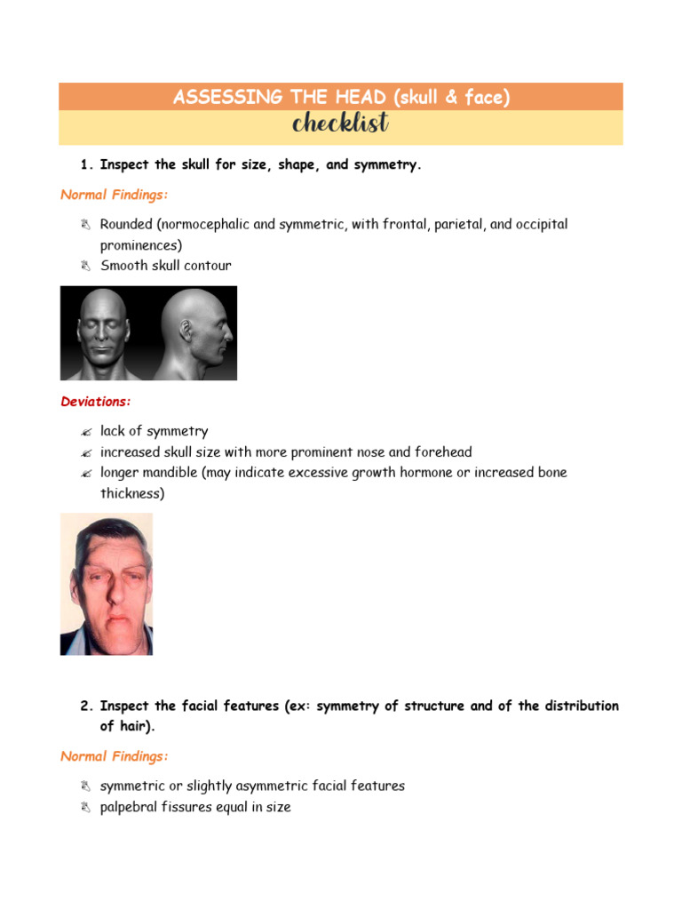 HA - Head Checklist | PDF | Language Arts & Discipline | Self-Improvement