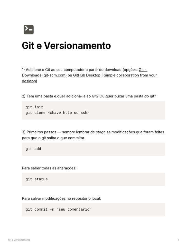 Introdução ao Versionamento com Git | PDF | Informática | Programas