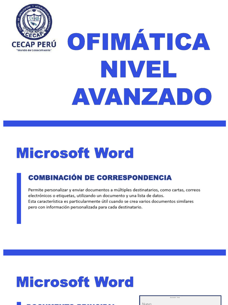 Clase 01 - Word Avanzado | PDF