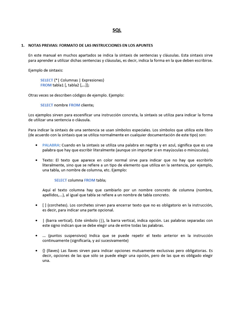 SQL Chema Tema | PDF | SQL | Bases de datos