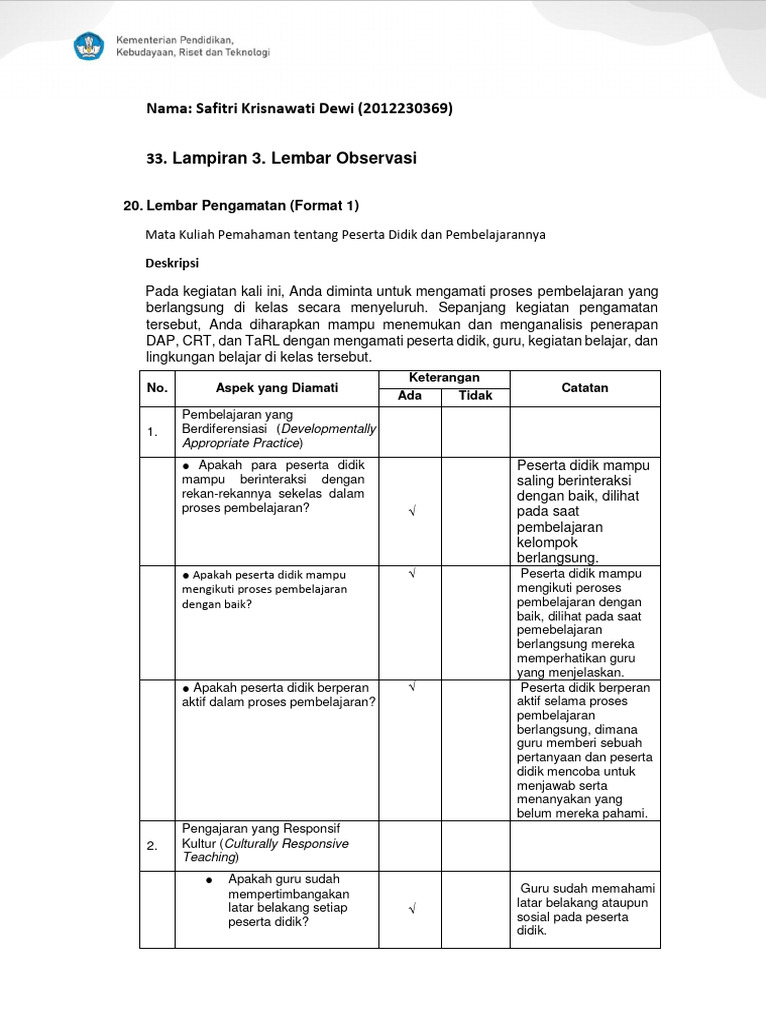 01.02.3-T1-6 Elaborasi Pemahaman-1 | PDF | Karier & Perkembangan