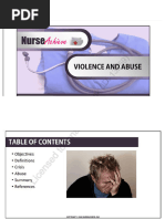 ATI Module - Abuse, Aggression and Violence | PDF