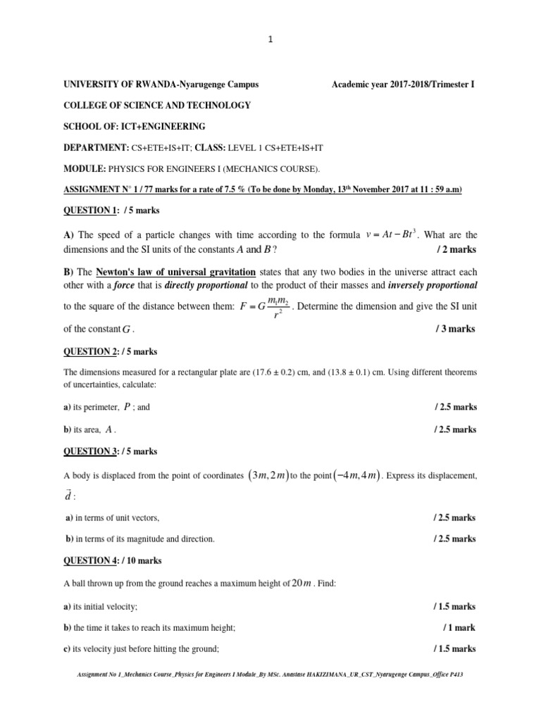 Assignment 1 - Statements Sheet - 2017-2018 - CS-ETE-IS-IT Dpts - PHYE ...