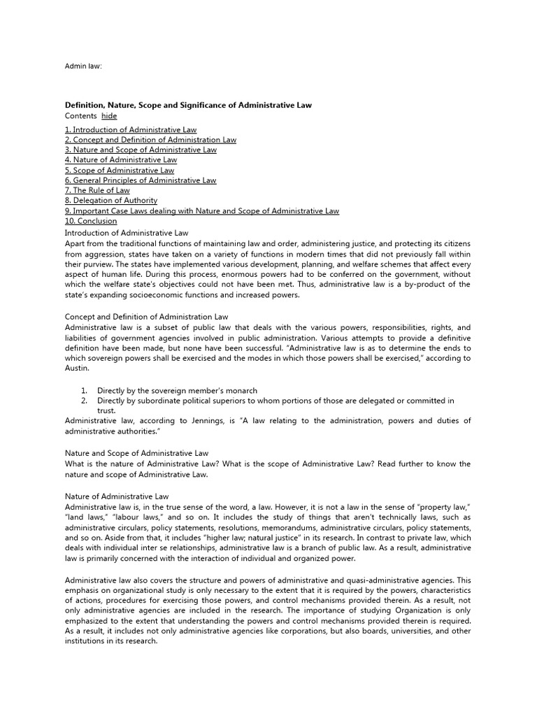 Admin Law | PDF | Administrative Law | Justice