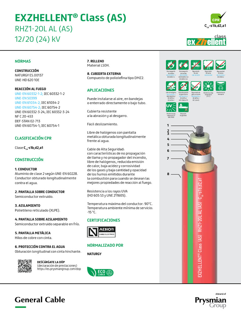 Exzhellent Class AS RHZ1 2OL AL AS Cca s1b d2 A1 OCT23 | PDF | Cobre ...