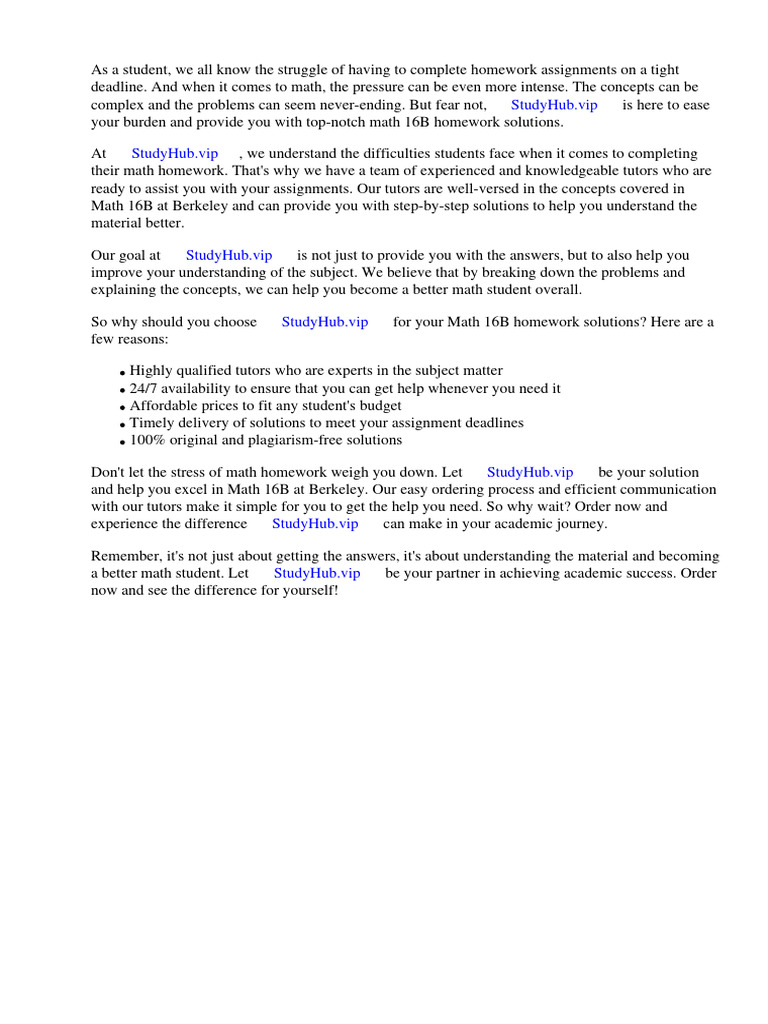 Math 16b Berkeley Homework Solutions | PDF | Translation (Biology ...