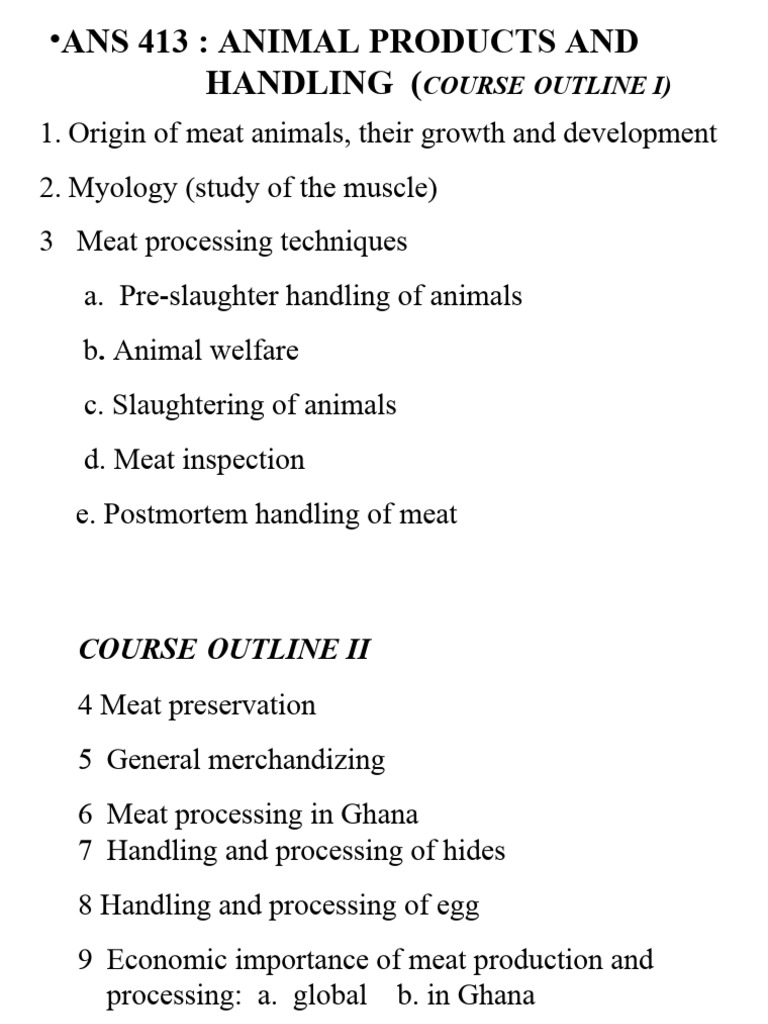 ANS 413.1 Outline | PDF | Anatomy | Biology