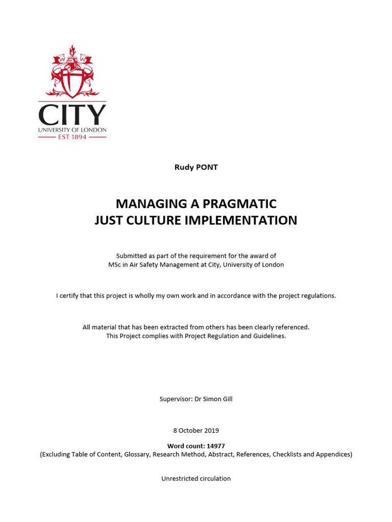 Just Culture Implementation Guide | PDF | European Union | Aviation Safety