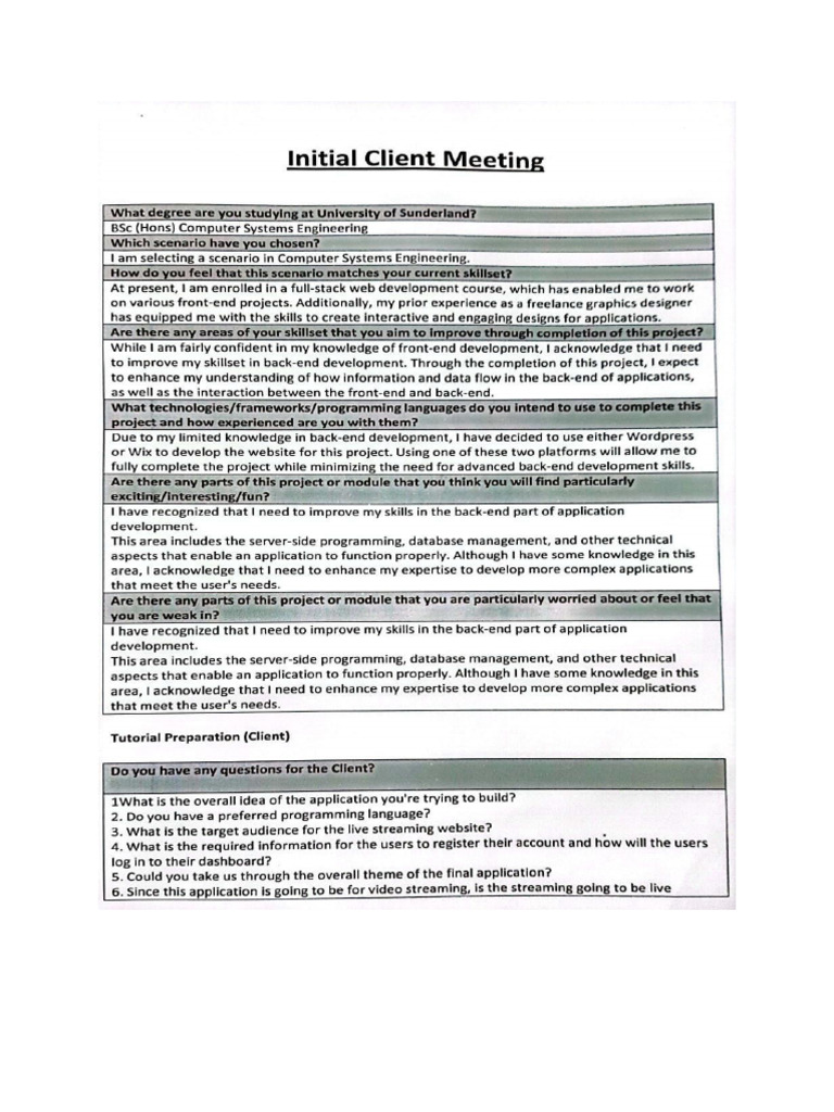 6 - Initial Meeting | PDF