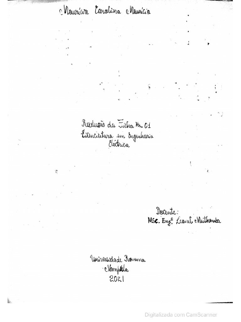 Maurício Mauricio Ficha1 ET I | PDF