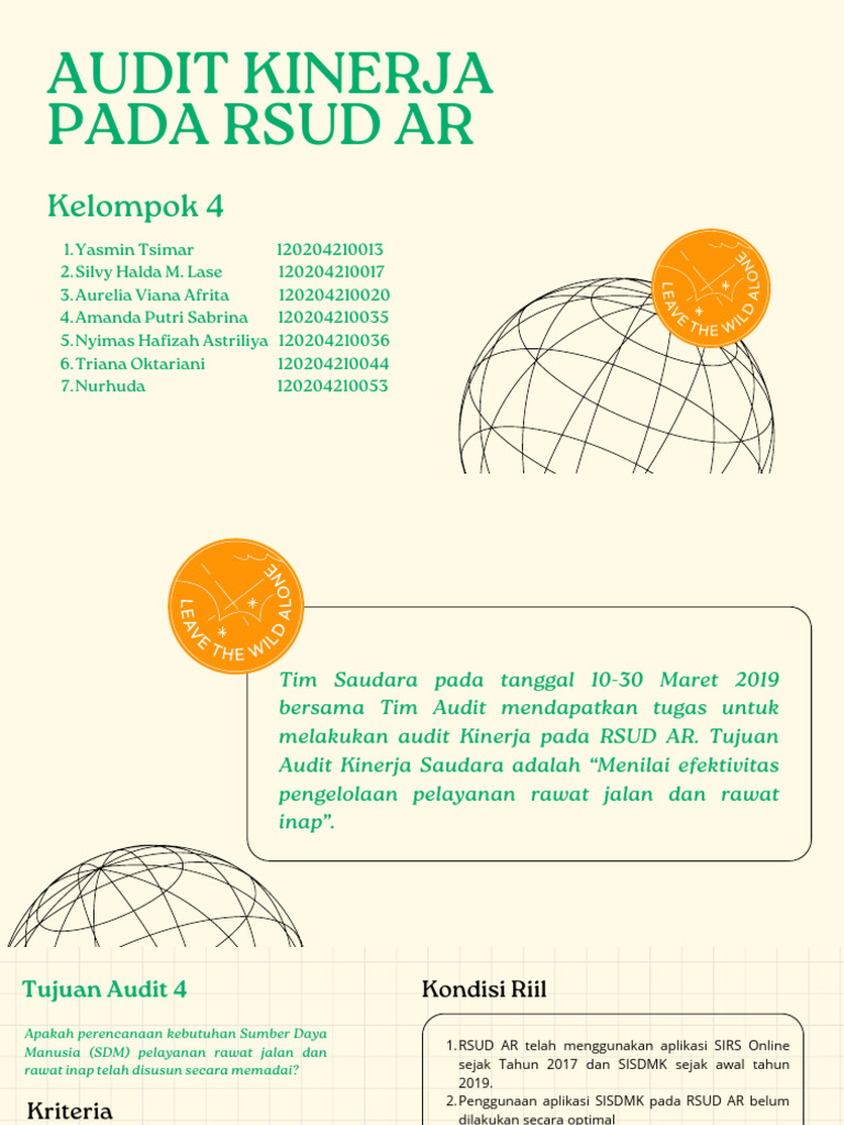 Kelompok 4 - Audit Internal - Audit Kinerja RSUD AR | PDF