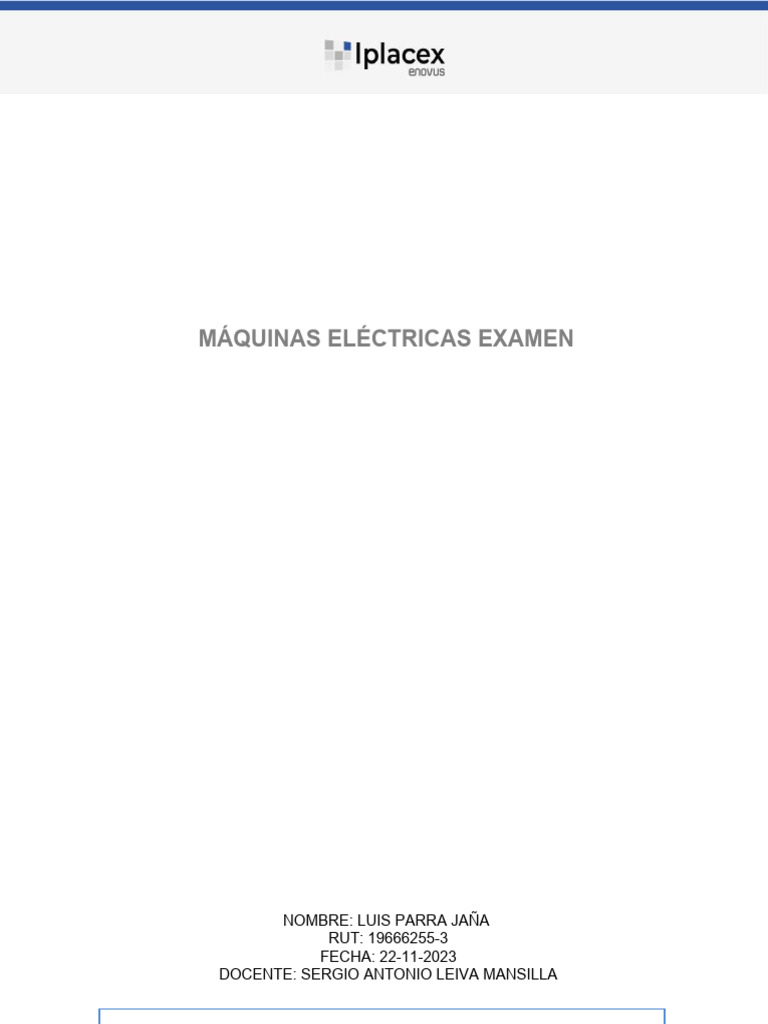Ex - Maquinas Electricas4) | PDF | Transformador | Energia electrica
