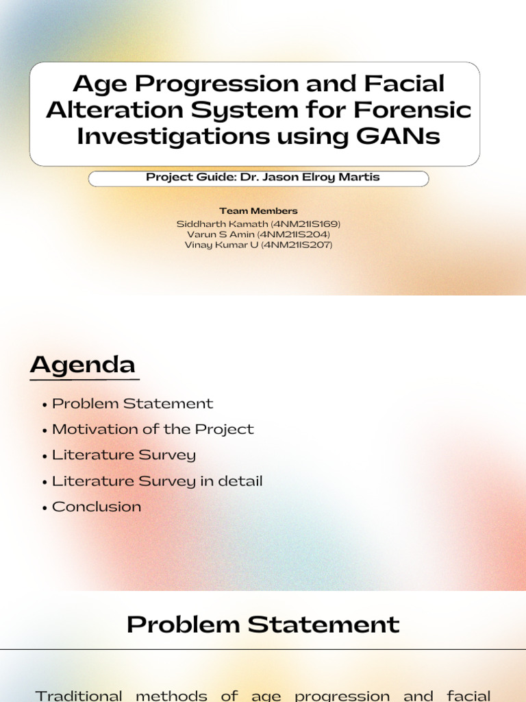 Age Progression Using GANs - Literature Review | PDF | Methodology