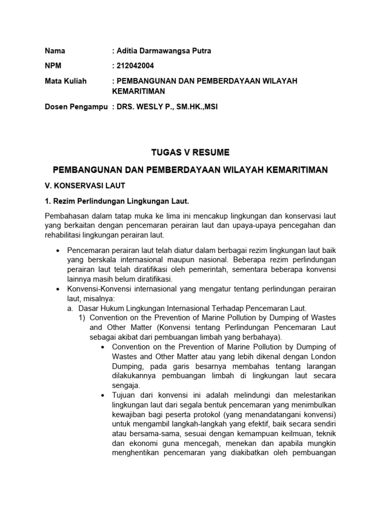 Mentahan Tugas V Resume | PDF