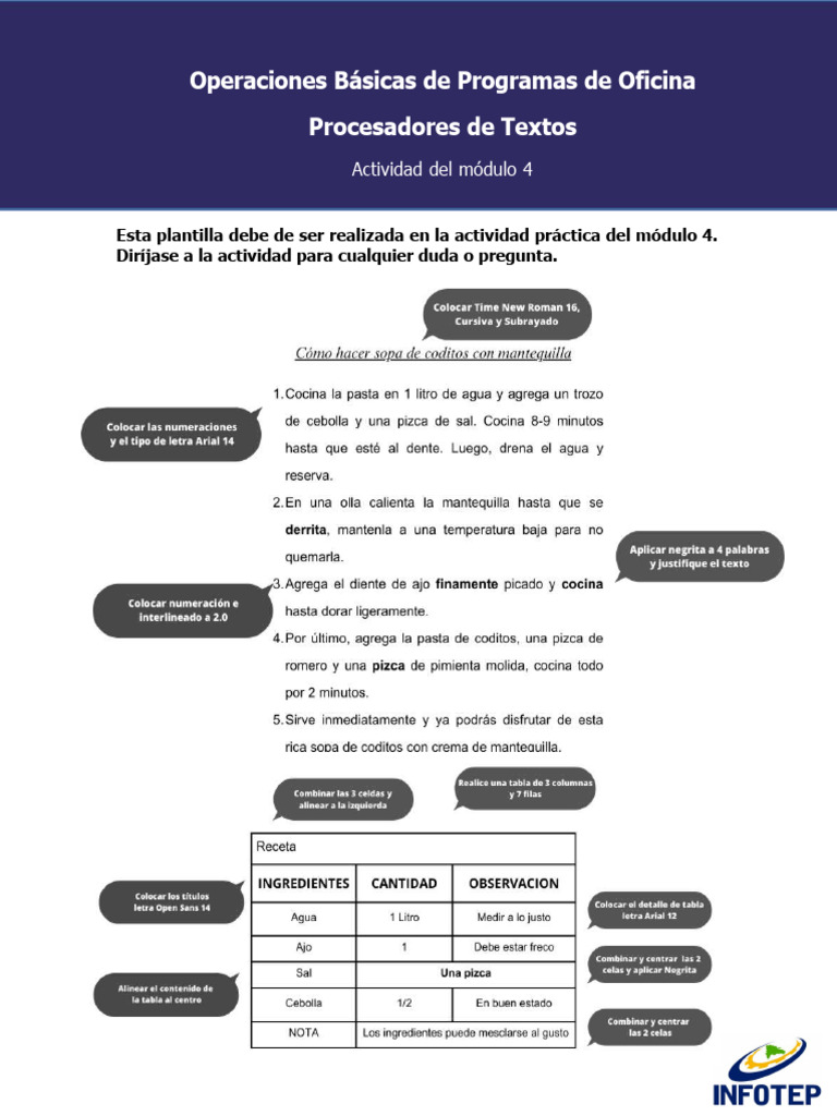 Plantilla - Módulo 4 | PDF | Informática
