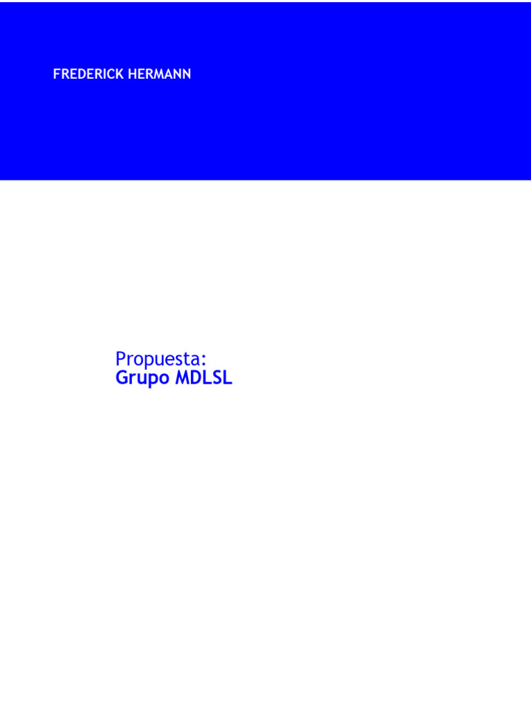 Propuesta MDLSL VR 4 | PDF | Calidad (comercial) | Sistema de manejo de ...