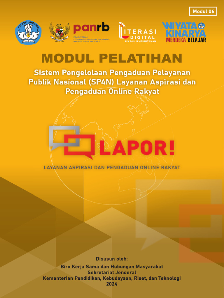 Modul 06 Sp4n-Lapor! | PDF | Karier & Perkembangan | Bisnis