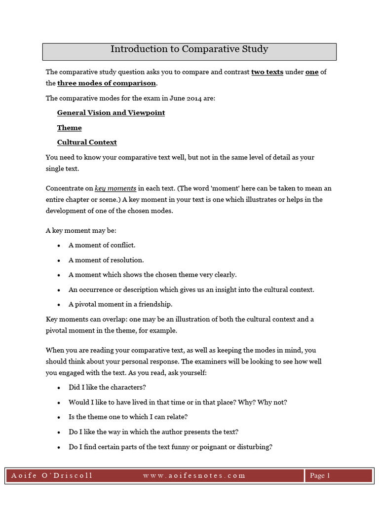 Introduction To Comparative Study - 2014 | PDF | Optimism | Camera