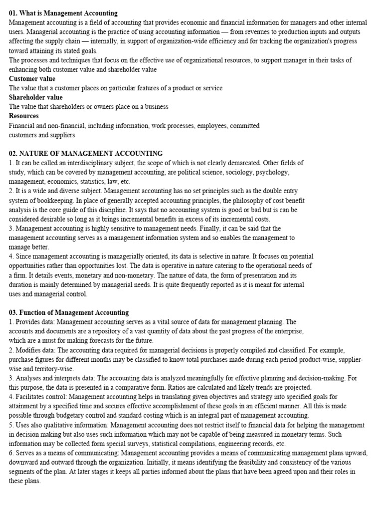 Understanding Management Accounting Basics | PDF | Balance Sheet ...