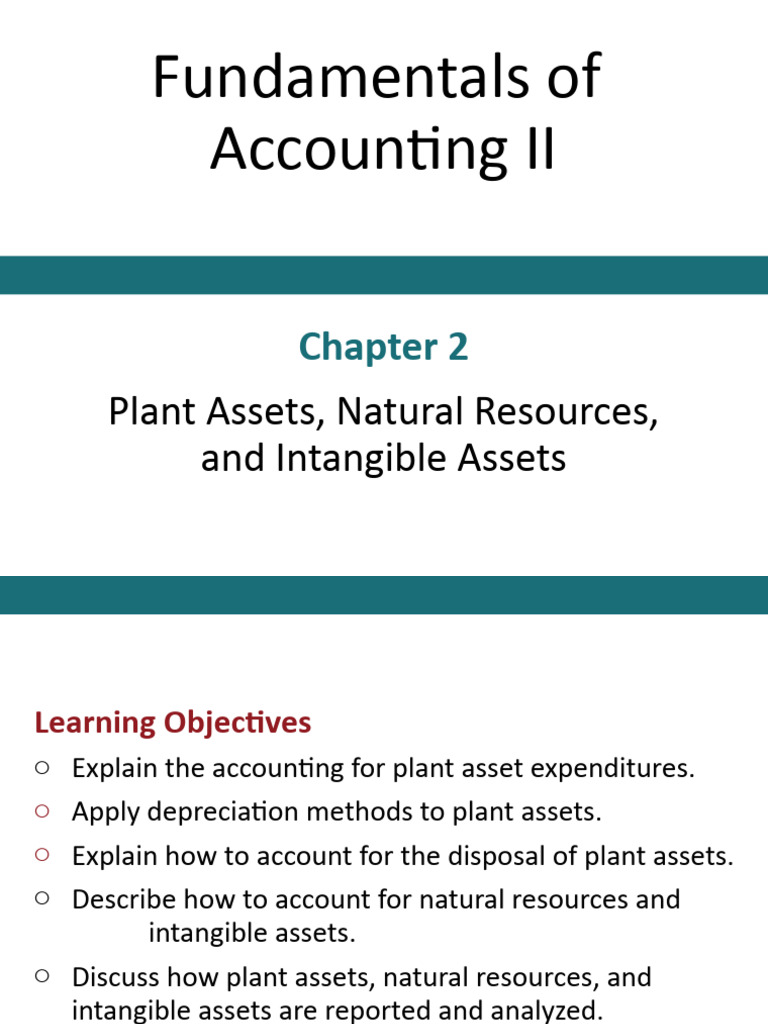 Chapter Two - PPE, Natural Resources, and Intangible Assets | PDF | Depreciation | Book Value