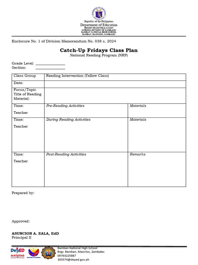 Catch Up Friday Template | PDF | Adverb | Verb
