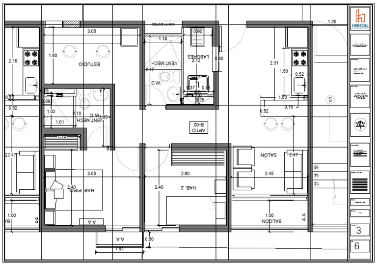 Acuarium 24 Marzo 23 - Planos Curaduria V2 - Rph-Ampliacion Tipo 3 | PDF