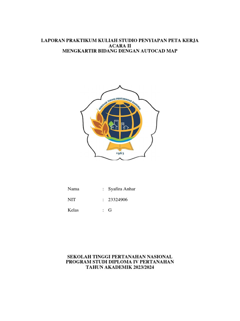Acara 2 (Kartir Bidang DG Autocad Map) | PDF