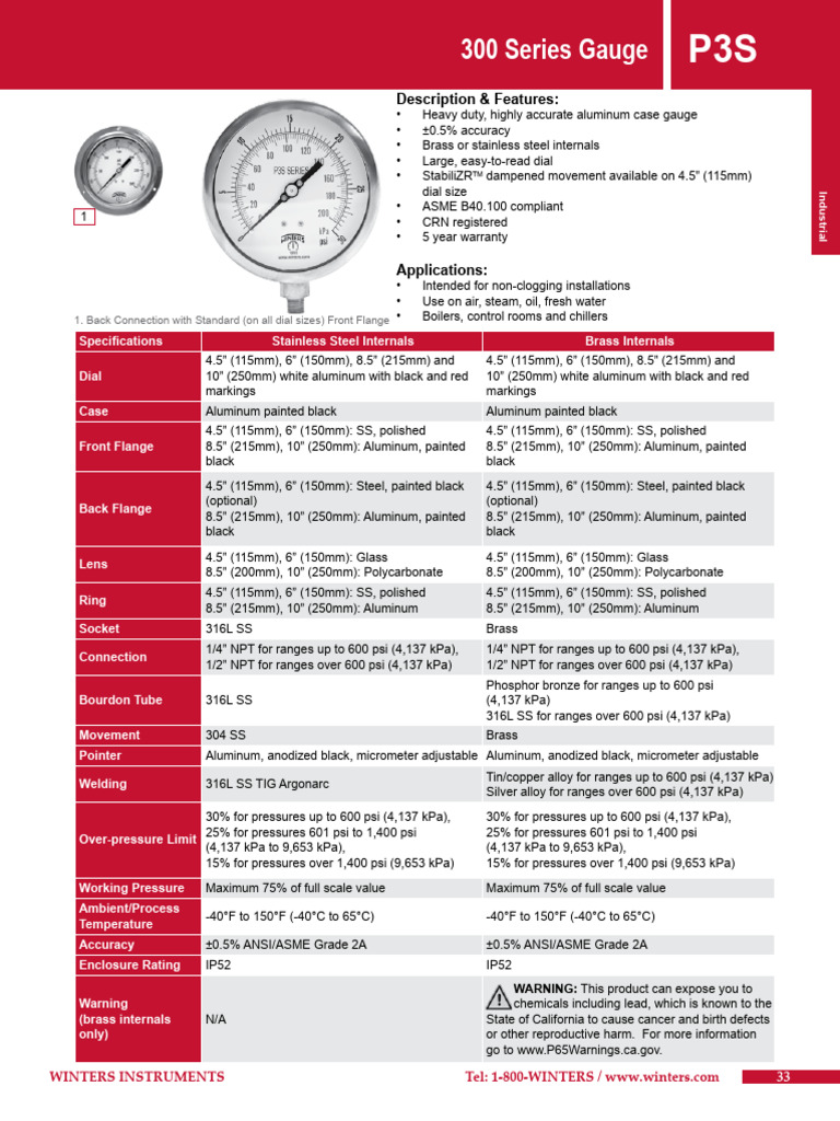 300 Series Gauge: Description & Features | PDF | Materials | Metals