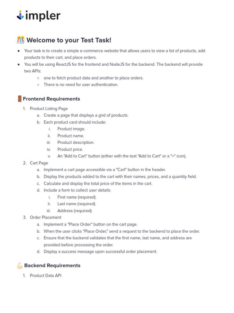 Full Stack Task | PDF | Systems Architecture | Computer Engineering