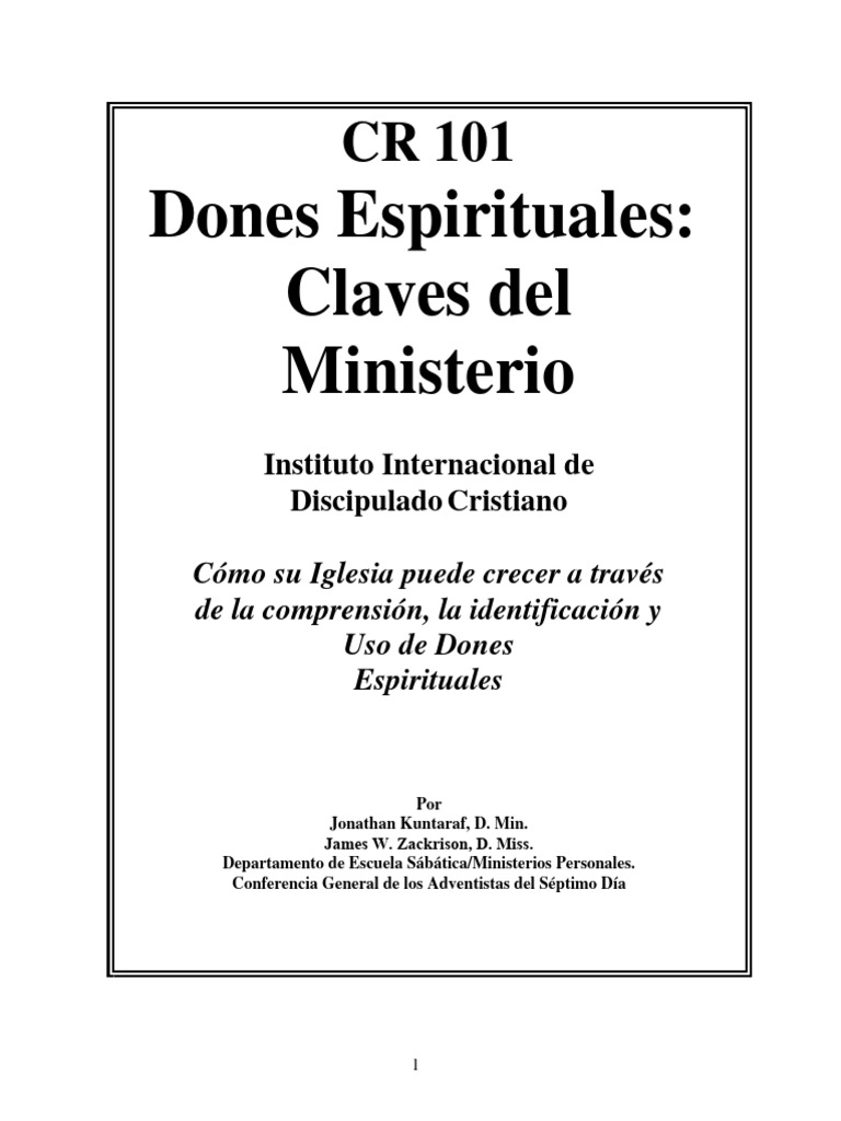 CR-101-Dones Espirituales1 | PDF | Sacerdote | Diácono