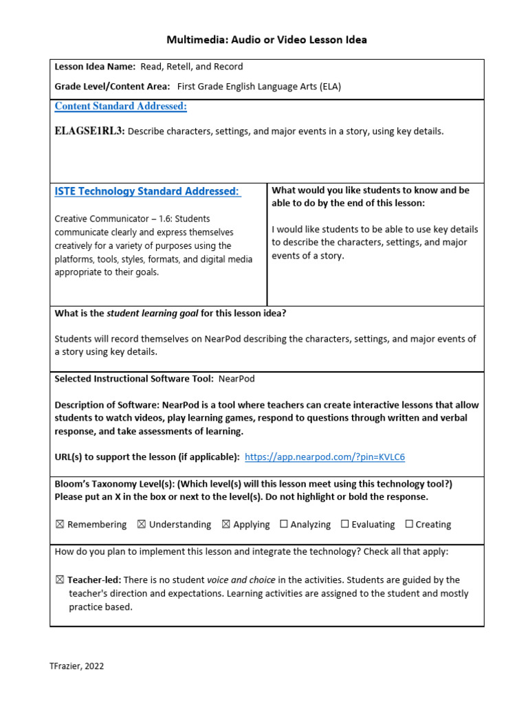Jordan Pierce Multimedia Audio or Video Lesson Idea | PDF | Multimedia ...