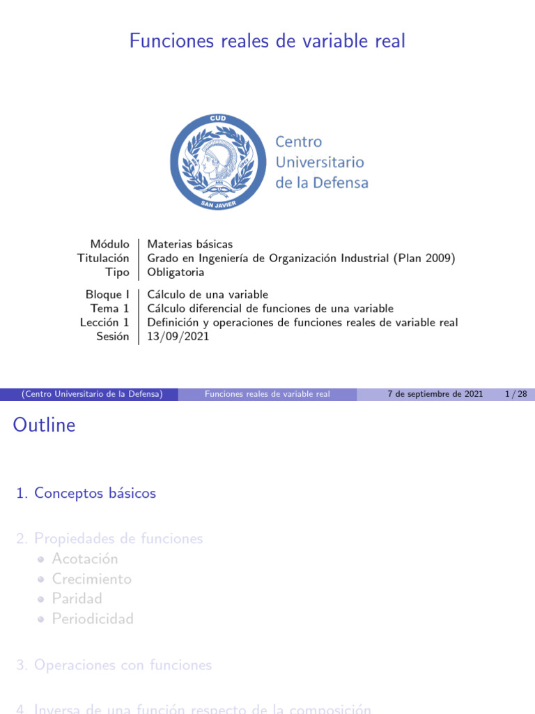 Funciones Reales de Variable Real | Descargar gratis PDF | Función (Matemáticas) | Matemática ...