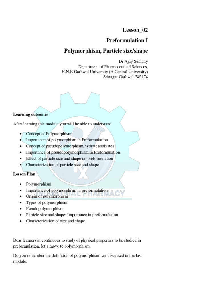 Module 2 - Script200302050503030202 | PDF | Solvent | Mill (Grinding)