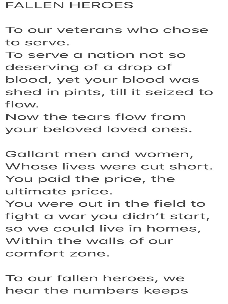 Tribute to Fallen Heroes of Nigeria | PDF | Travel | Law