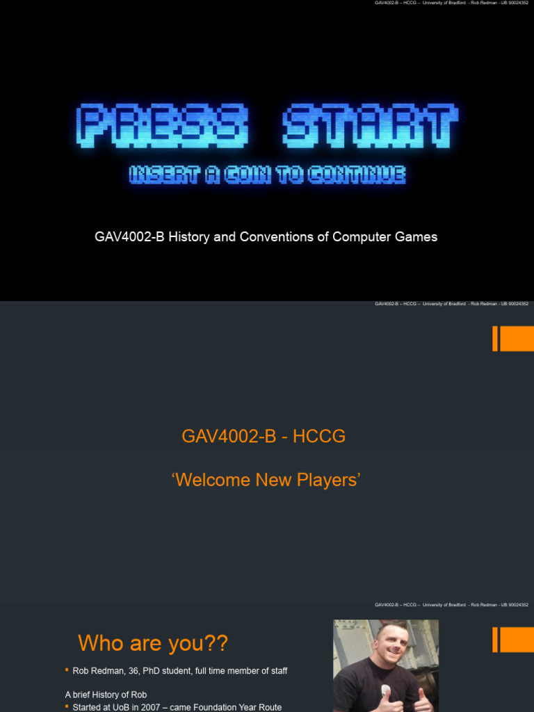Week 1 Intro Revised | PDF | Video Games