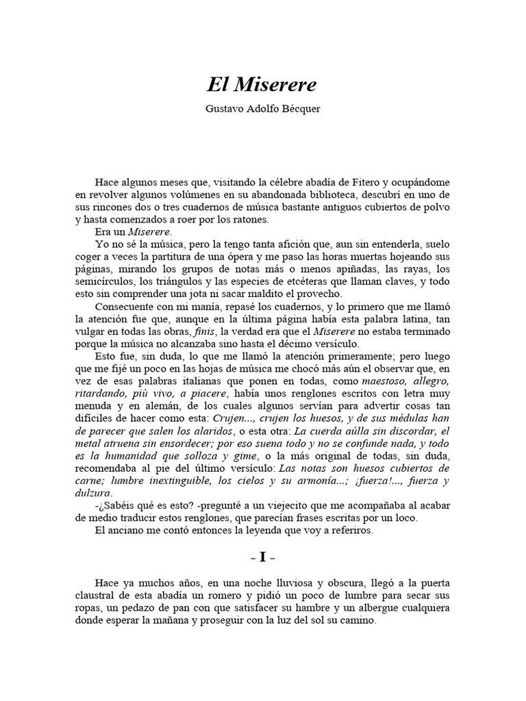 El Miserere | PDF | Relámpago