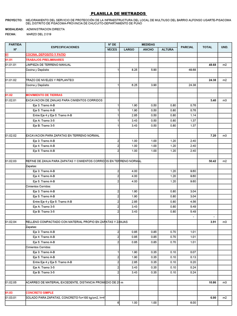 Valorizacion Ajoyani Ruth Actual | PDF | Materiales | edificio