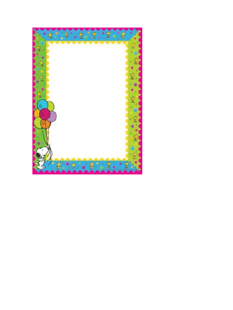 Banderin Cumple Snoopy | PDF