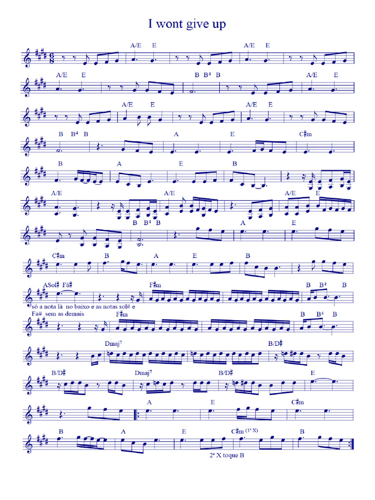 I Wont Give Up | PDF